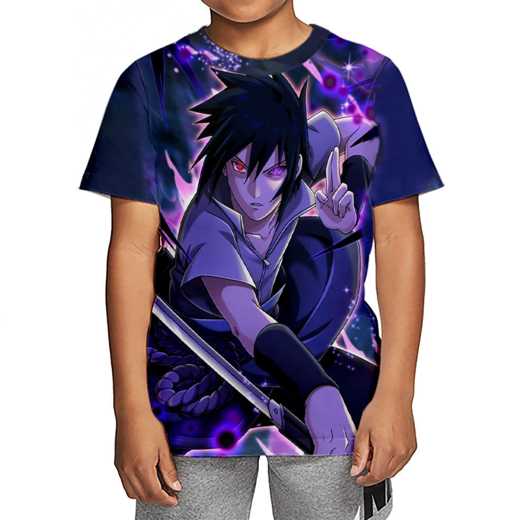 Naruto Blood Chakra Eye Sasuke Pattern 3D printing T-shirt Cool Hot ...