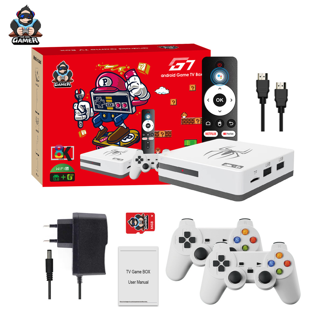 G7 PS2 Video Game Console Include 2 Wireless Game Controllers 3800 ...