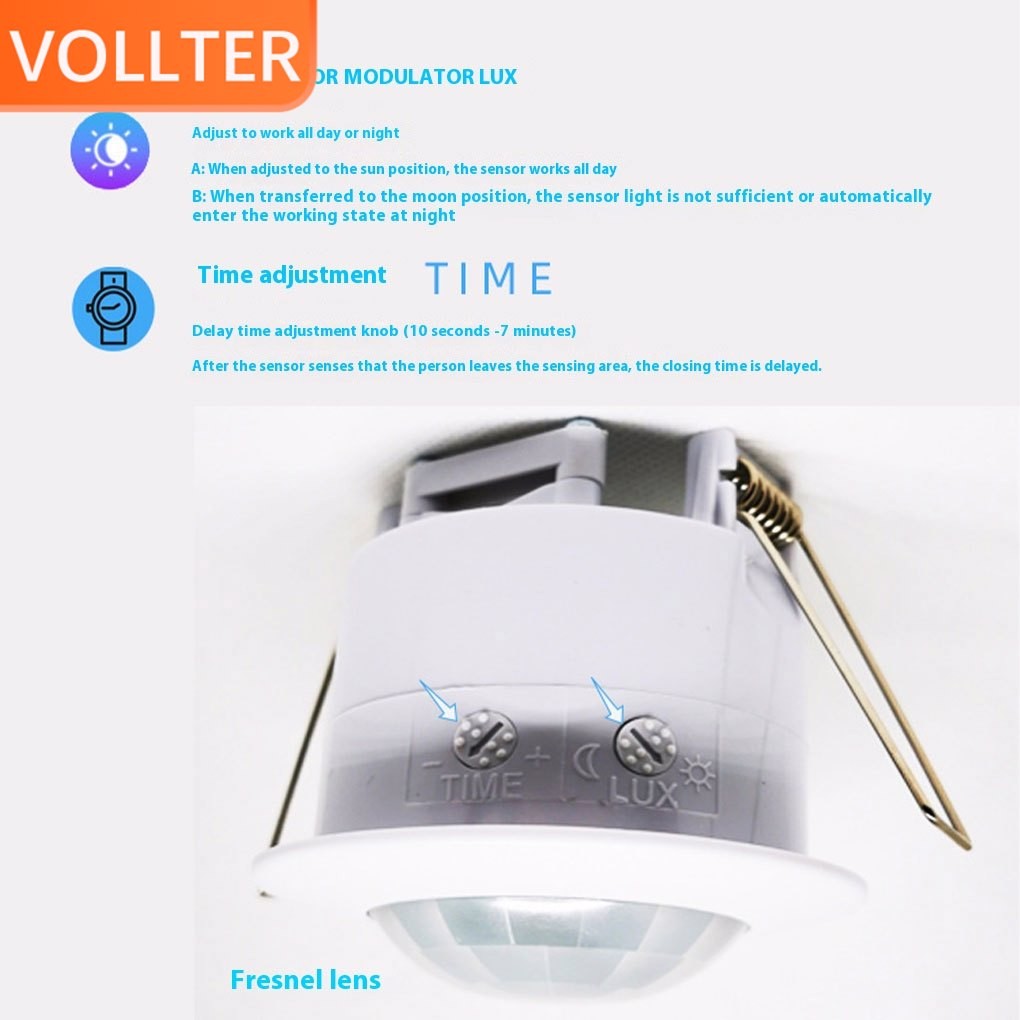 Ip65 Recessed Ceiling Occupancy Motions Sensor Detector Light Switch ...