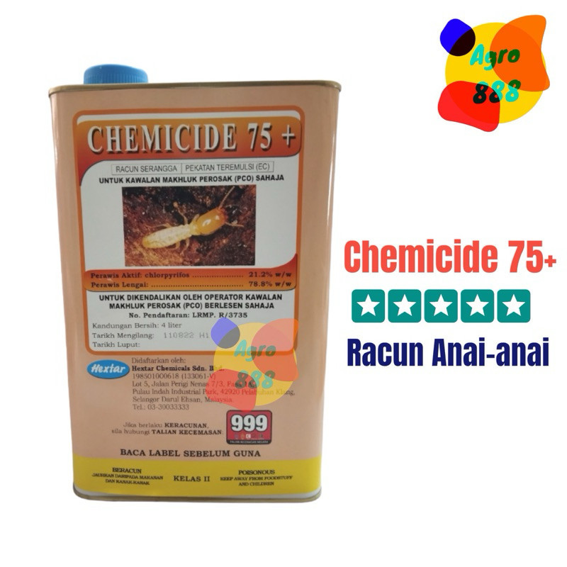4L Hextar Chemicide 75+ Racun Anai Anai Dalam Rumah Anai Anai Racun Termite Kille Termite Bait ...