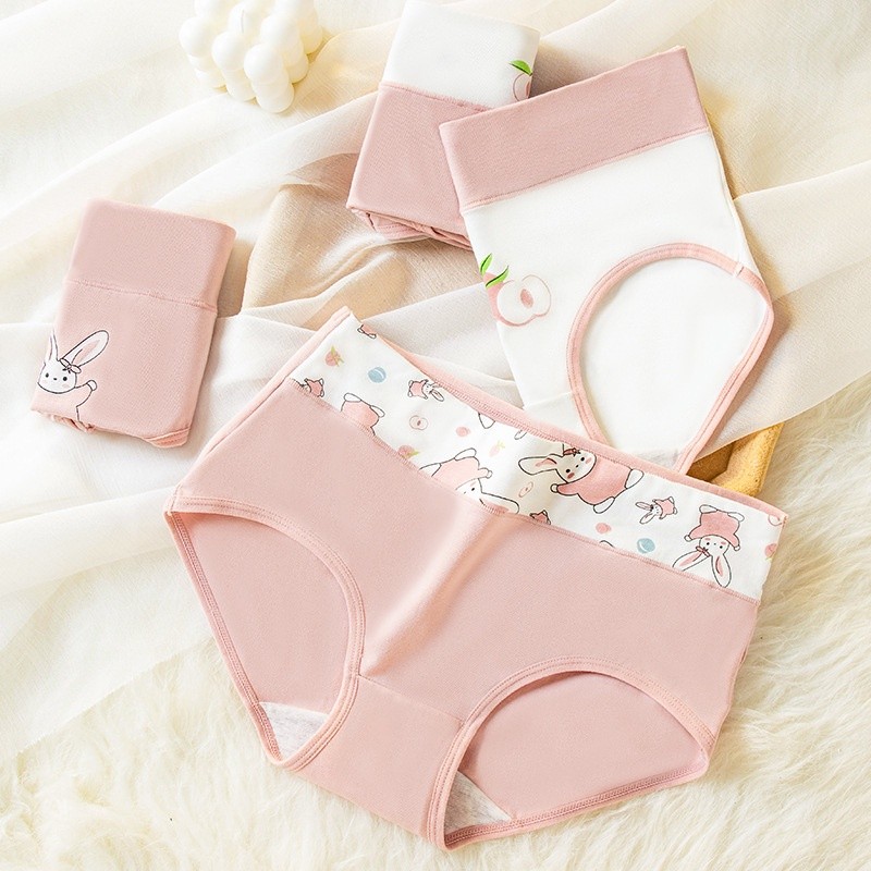 M-XXL Women Plus Size High Waist Cotton Underwear / Female Panties ...