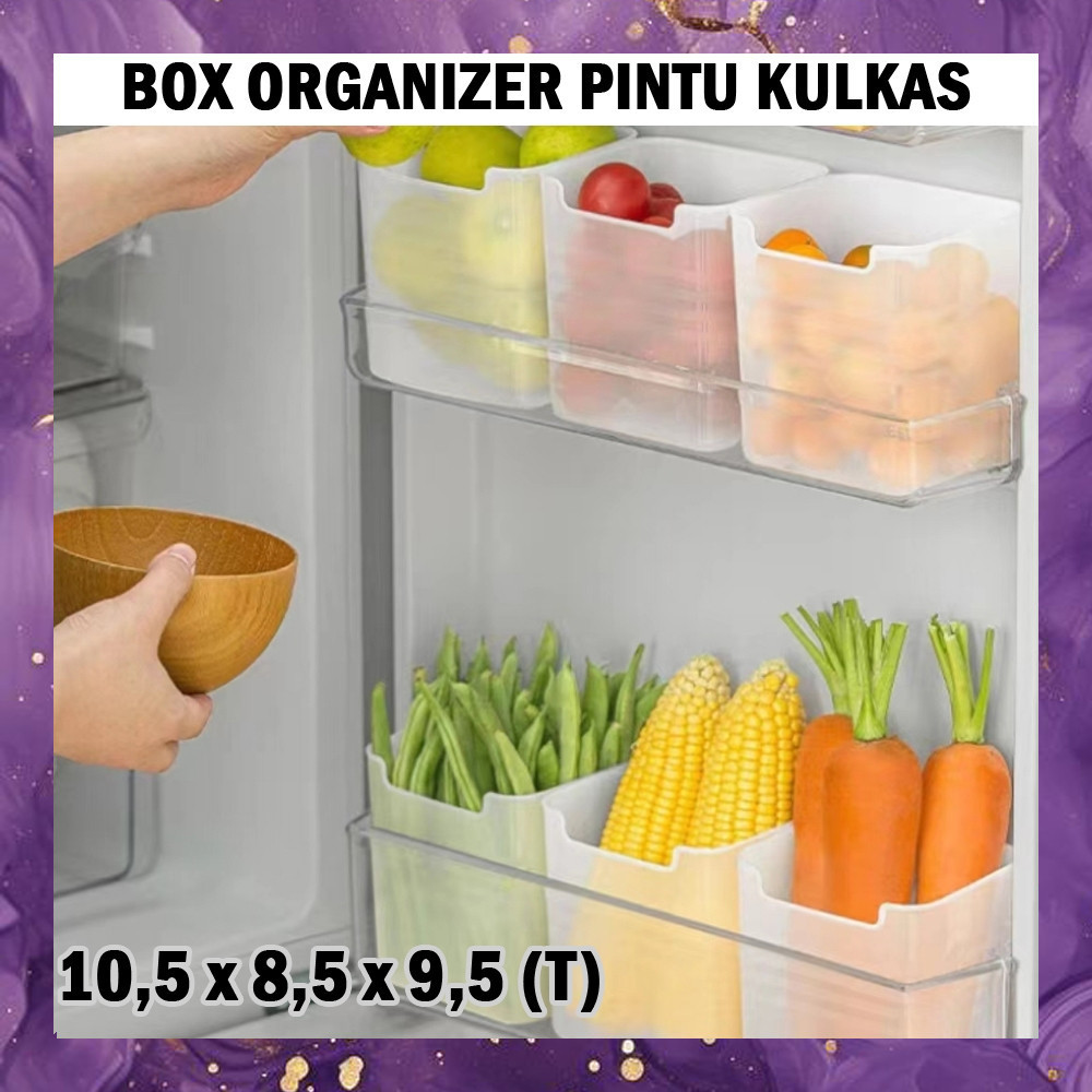 (SBA) Fridge DOOR Shelf Additional Storage Box for Kitchen Cabinets ...