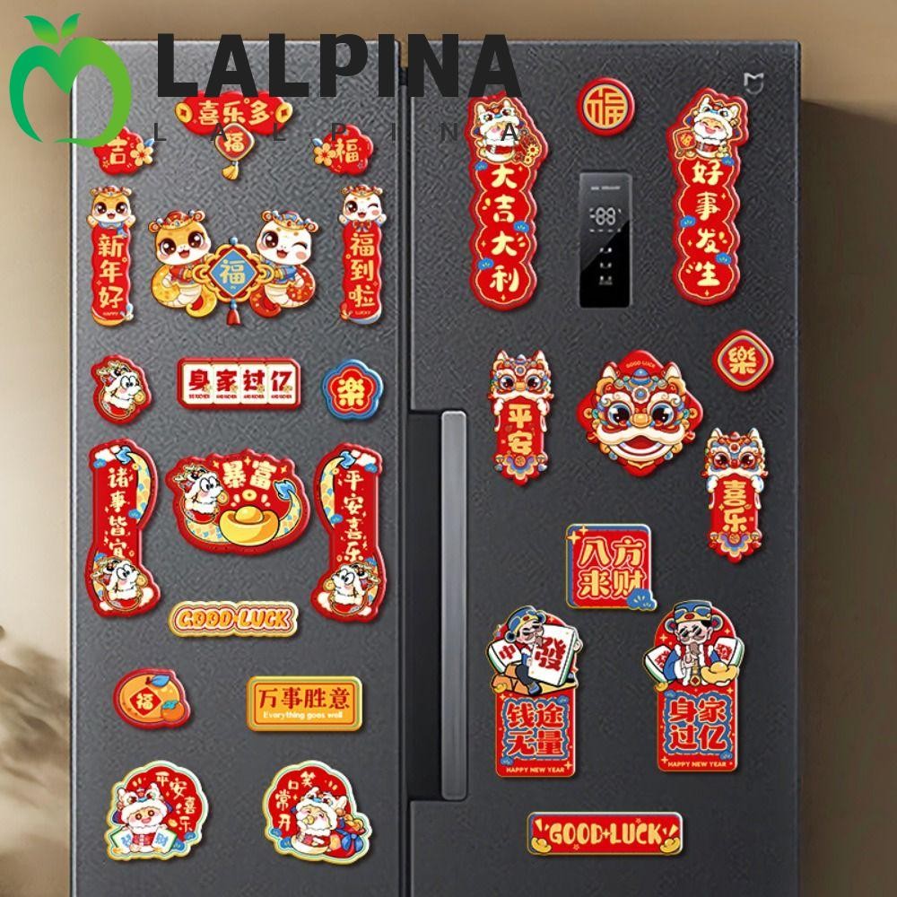 LALPINA 2025 Snake Year Fridge Magnets, Chinese Traditional New Year ...