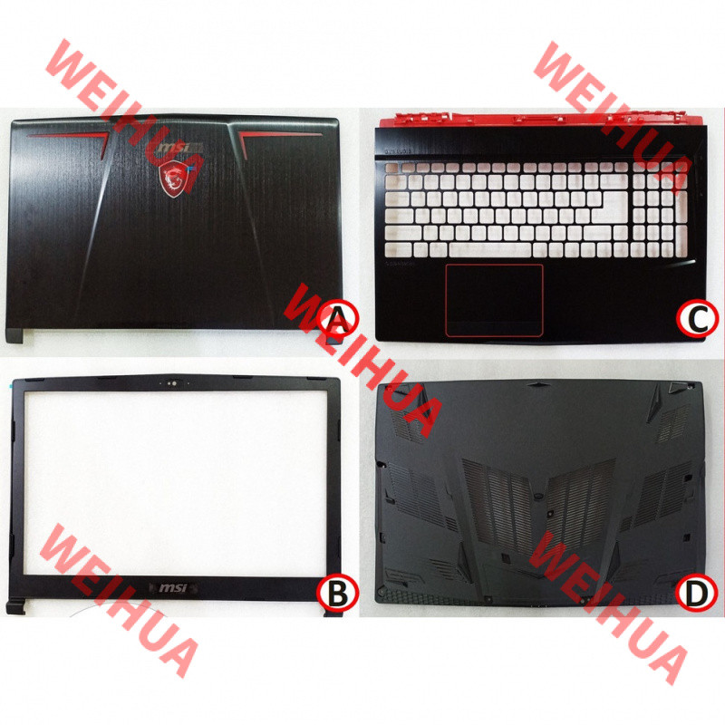 NEW MSI GE63 8SF 8SG 8SE MS-16P7 GP63 SERIES FRONT CASING A/BEZEL B ...