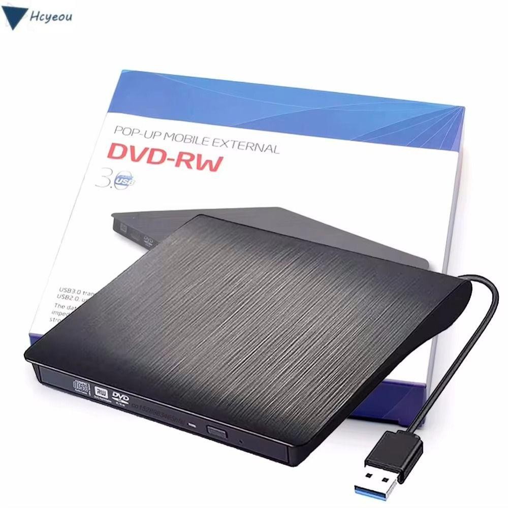 HCYEOU Type C Optical Drive Case, USB 3.0 Dual Interface External DVD ...