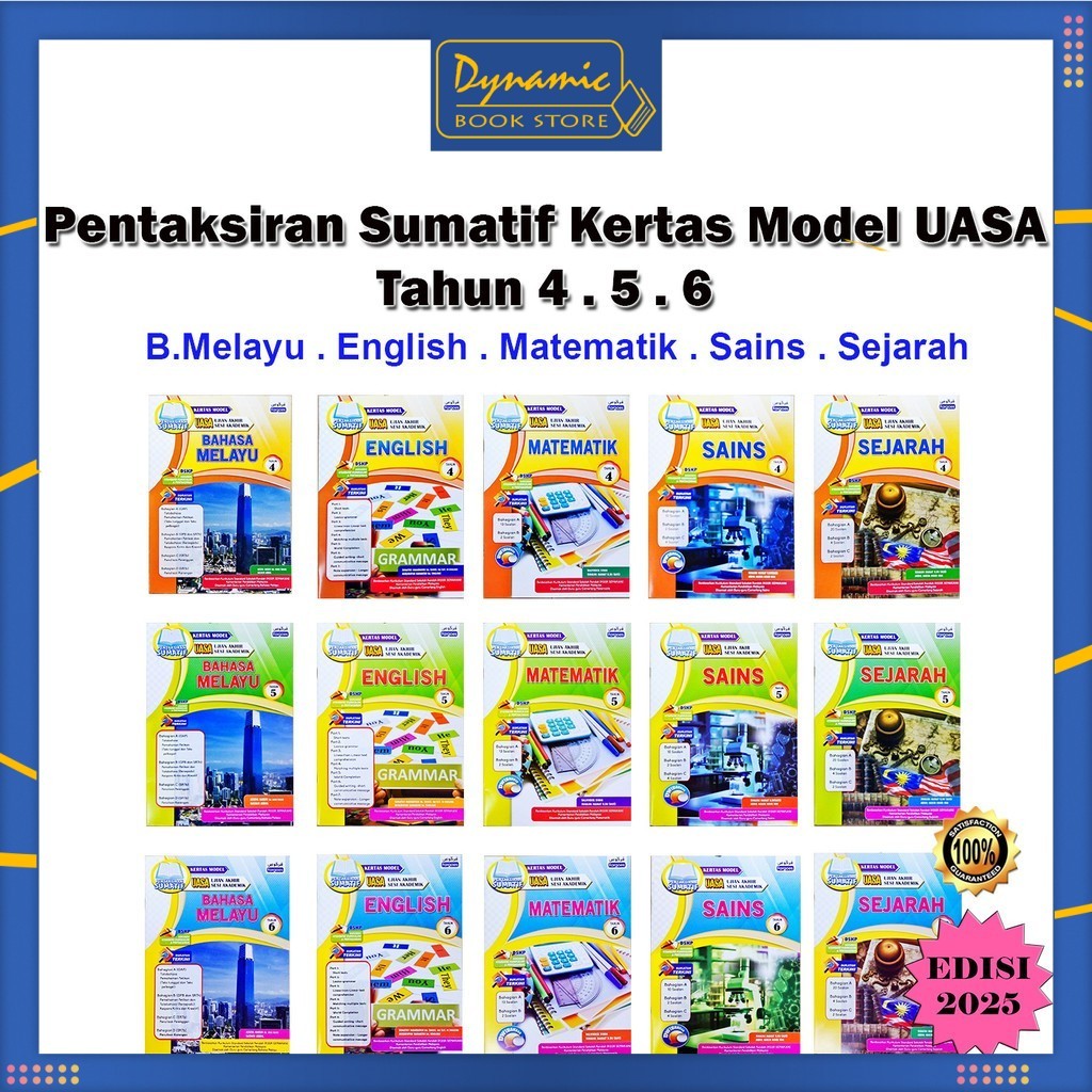 Buku Latihan : Pentaksiran Sumatif Kertas Model UASA Tahun 4 / 5 / 6 Edisi 2025 - B.Melayu ...
