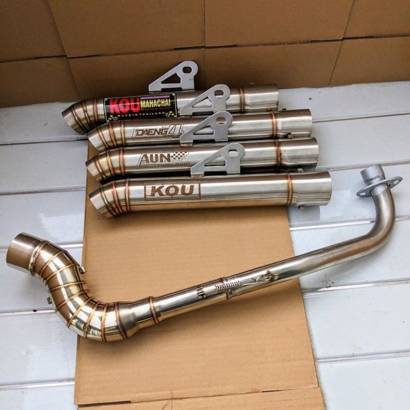 Kou open pipe exhaust 51 mm for Wave 100 110 125 Xrm 100 110 125 Rs 100 ...