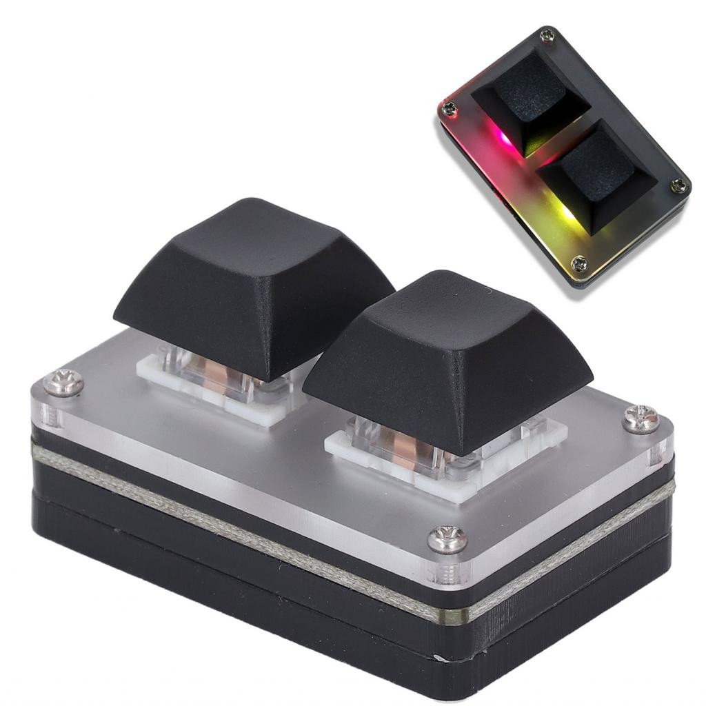 Supergoodsales 2 Key Keyboard Wired Programmable Shortcut Copy Paste Cut USB Keypad Tools ...