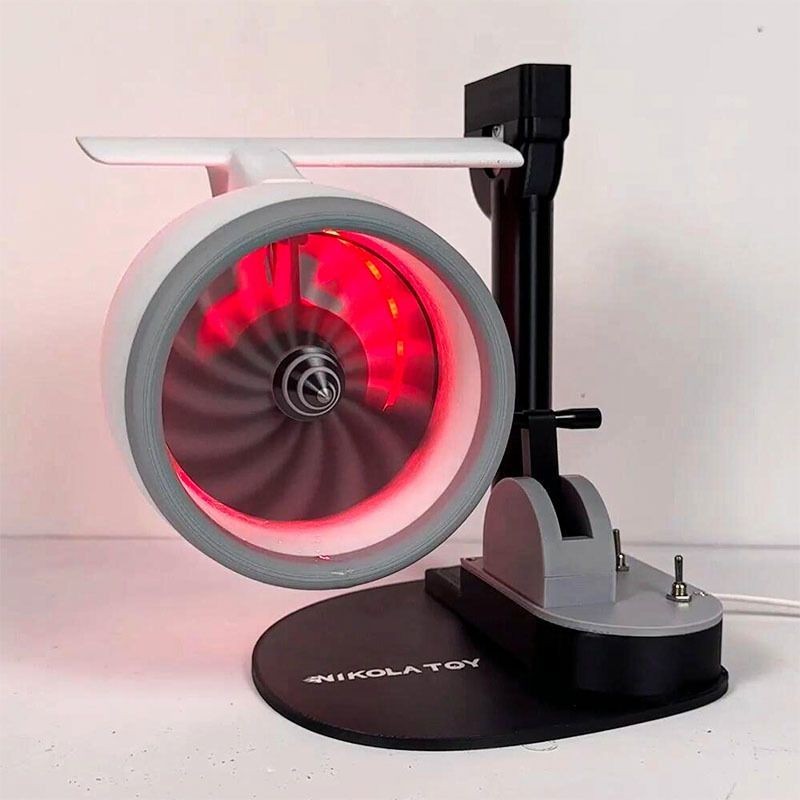 Nikolatoy Airplane Engine Desktop Fan Vortex Fan Engine Styling ...