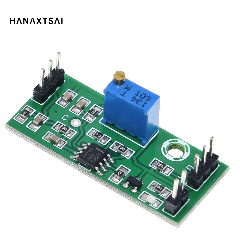 LM393 Voltage Comparator Module Signal Waveform Adjustable High Low Level/Load Drive Dual ...