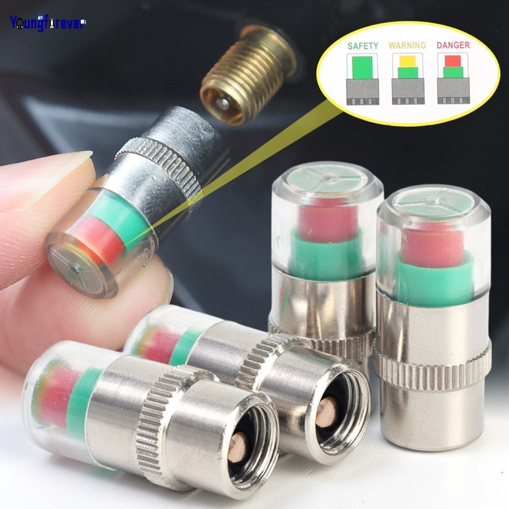Car Tire Pressure Monitor Tyre Pressure Gauge Indicators Alert ...