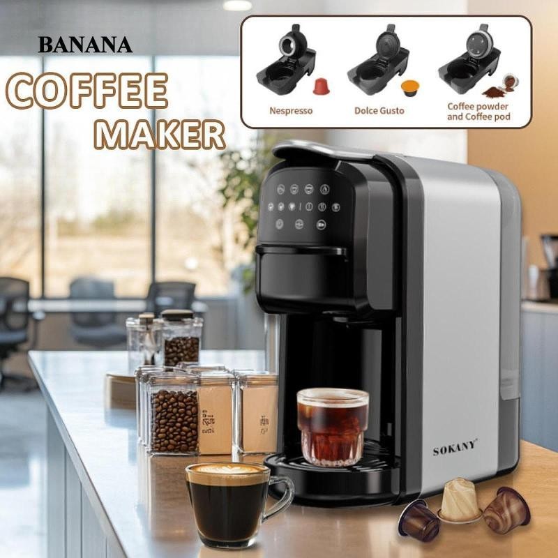 [Ready Stock] Coffee Maker Automatic Lightweight for Home Office 3 in 1 ...