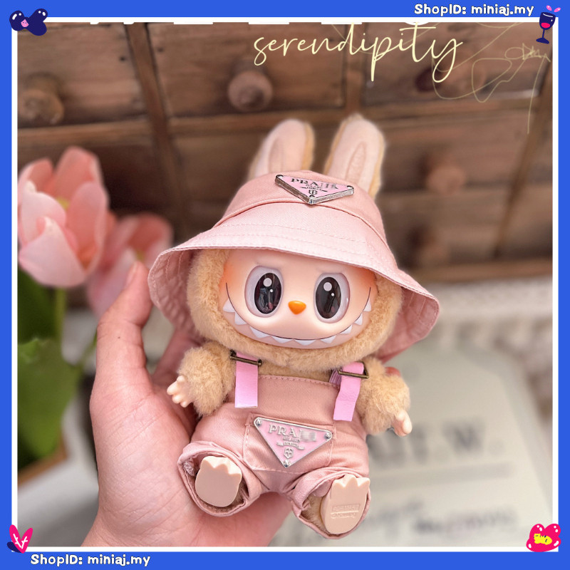 Labubu Clothes, Brand Overalls+Hats, Suitable for labubu macaron/labubu ...
