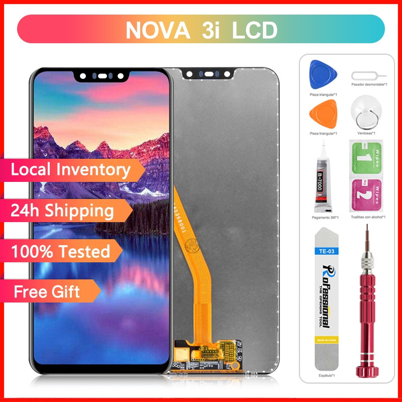 Original LCD with Frame for HUAWEI NOVA 3/HUAWEI Nova 3i INE-LX2 LCD ...