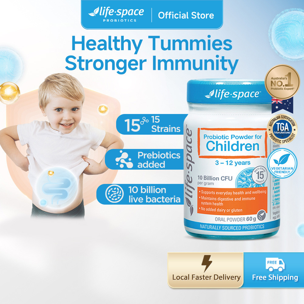 OFFICIAL | Life Space Kids Probiotic Powder 3-12 Years Old 60g Life ...