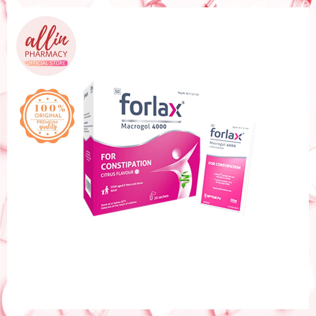 Forlax Powder for Constipation Macrogol 400 10g X 20 sachets (EXP 02/27 ...