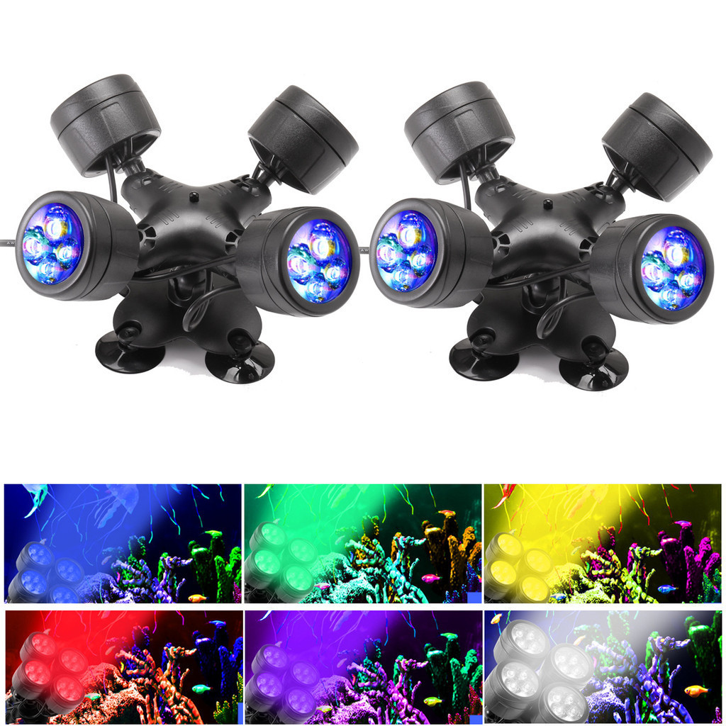 LED Pond Light RGB Underwater Lights Color Changing Fish Tank Fountain ...