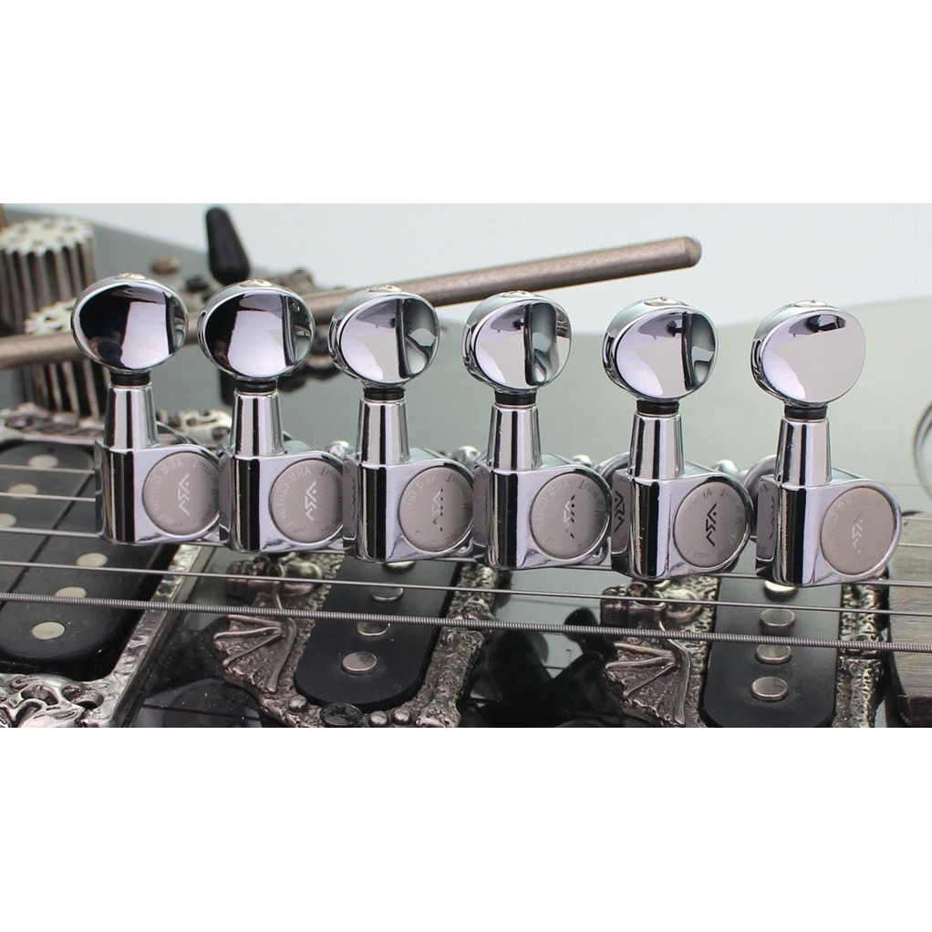 ARM Electric Guitar Machine Heads Tuning Pegs Enclosed Metal Tuners ...