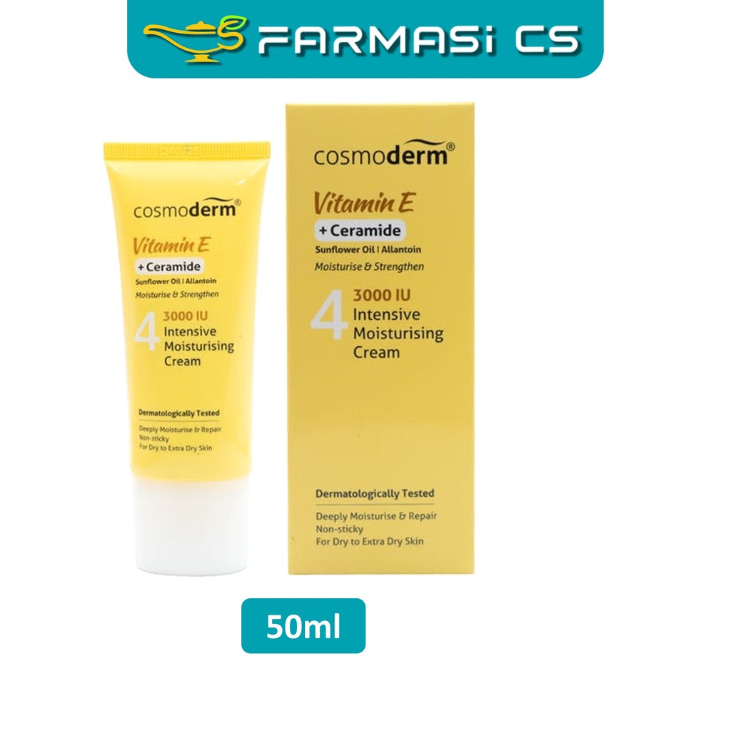 Cosmoderm Vitamin E + Ceramide 3000 IU Intensive Moisturising Cream ...