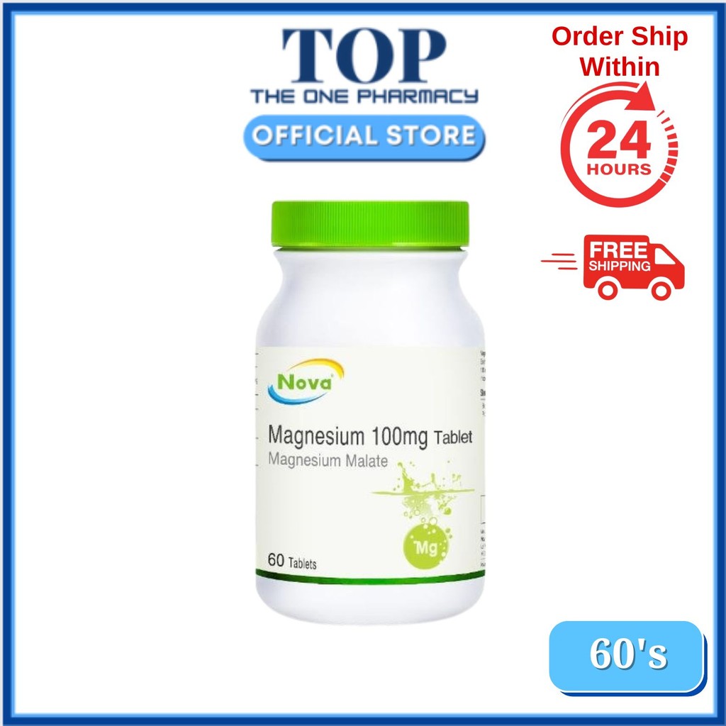 Nova Magnesium 100mg - 60's | Shopee Malaysia