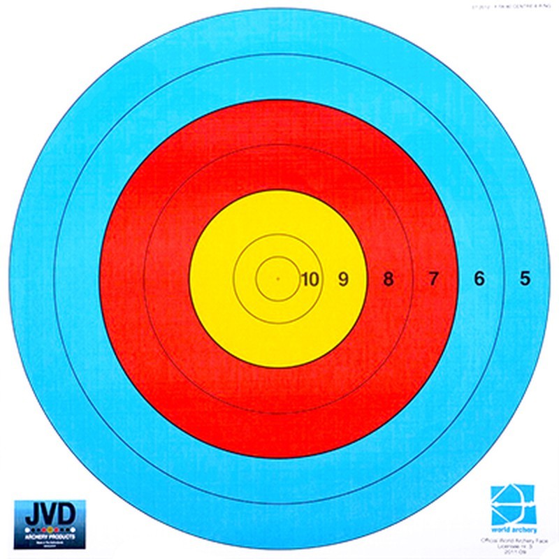 Target Face 80cm 6 Rings JVD/AVALON (5 pcs) / Memanah / Beginner ...