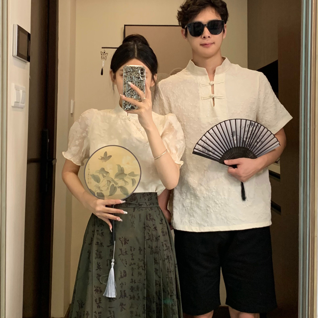 2025 CNY Chinese New Year couple outfit Tang suit 中国风情侣装Couple Wear New ...