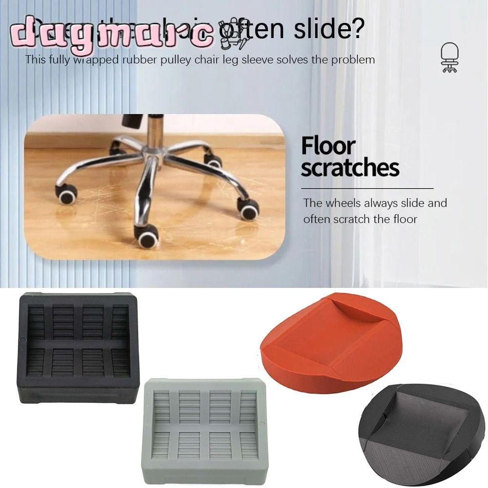 DAGMARC Chair Wheel Stopper, Universal Durable Furniture Caster Cups ...