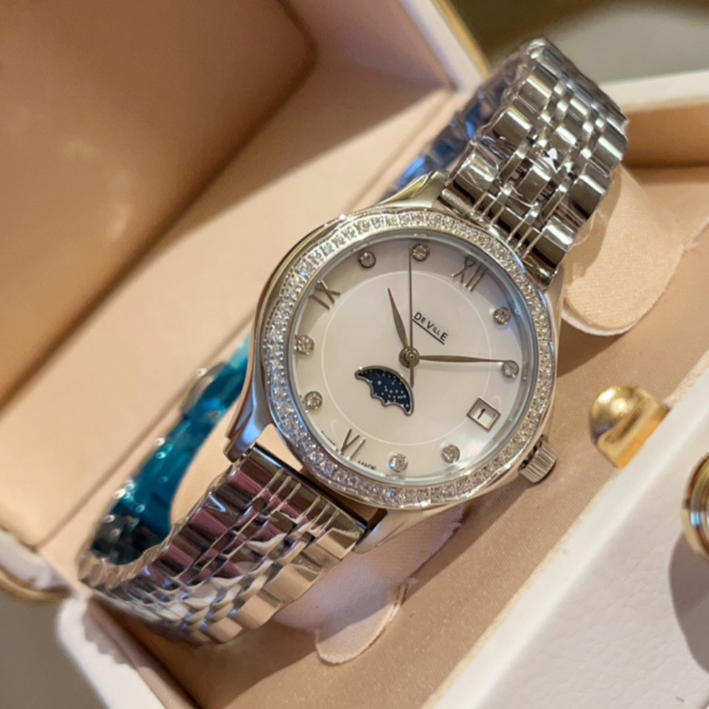 Hot Straw Quartz Watch Oujia New Style Mother-of-Pearl True Moon Phase ...