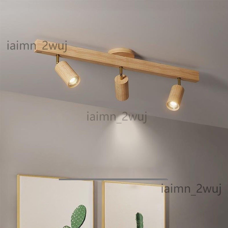 NEW Log Led Track Light Dining Light Restaurant Light Wooden Spotlight ...