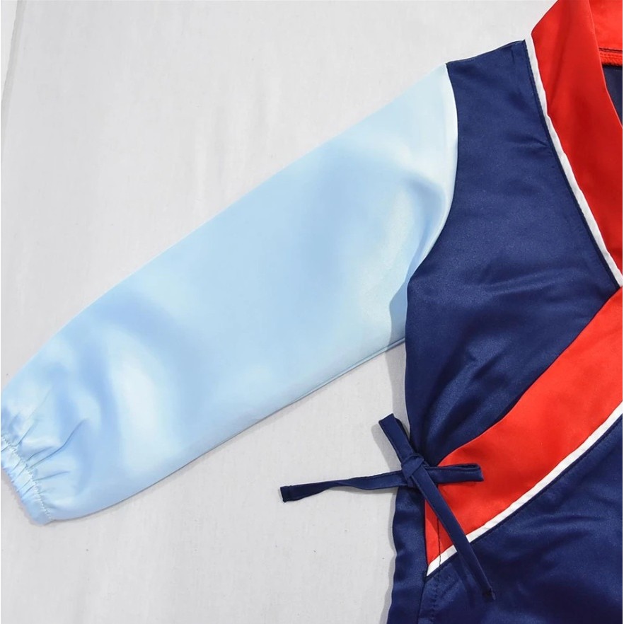 Hua Mulan Costume for Kids Girl Blue Skirt Belt Fan Outfits Kimono ...
