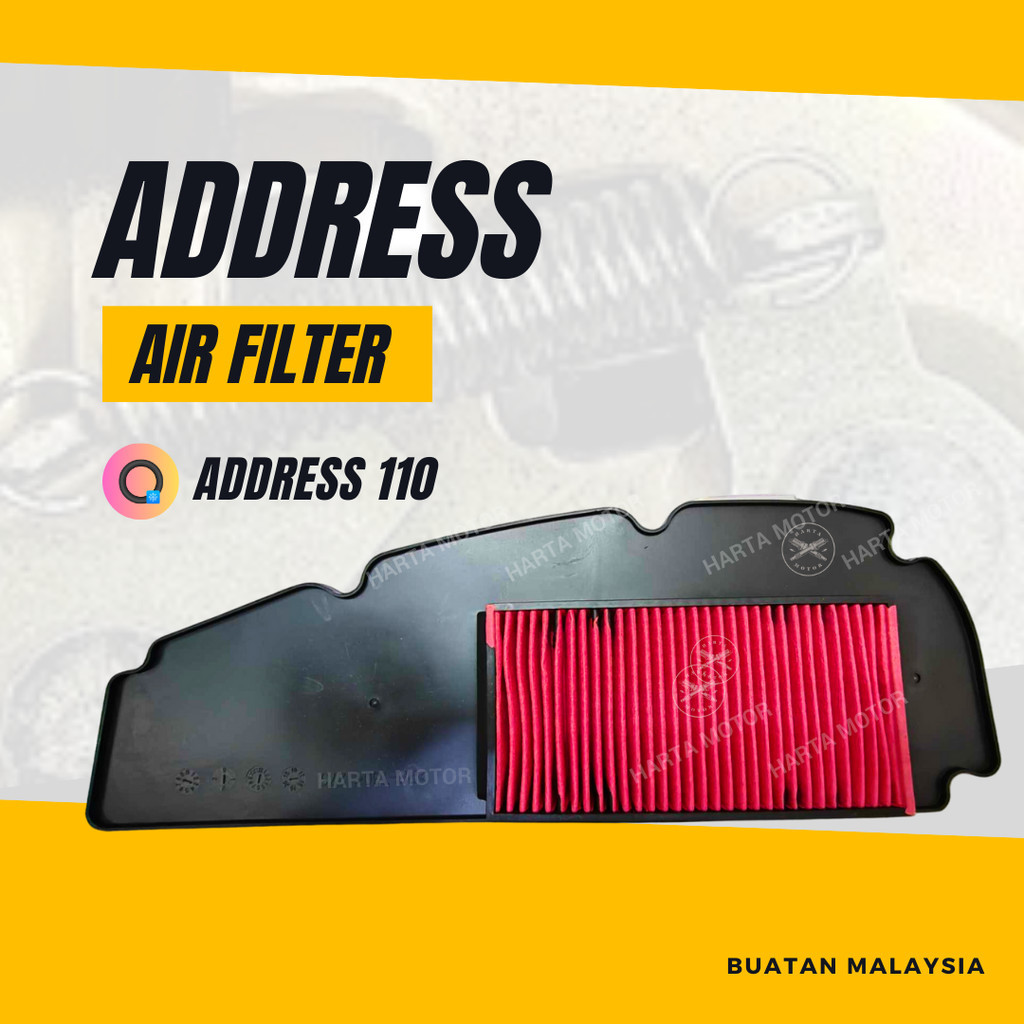 ADDRESS AIR FILTER - SUZUKI ADDRESS 110 ADDRES ADRESS LAMA OLD ELEMENT ...