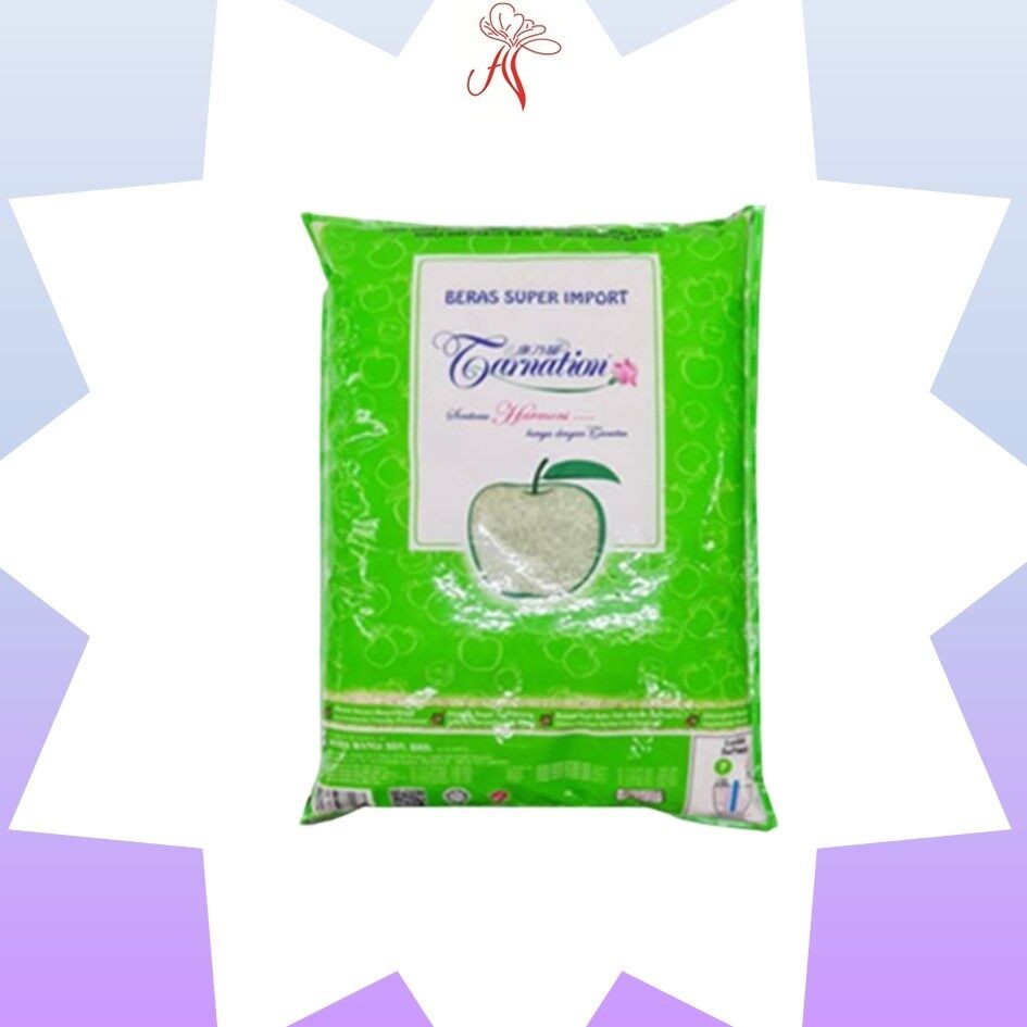 Beras Super Import Carnation Apple Hijau 5KG | Shopee Malaysia