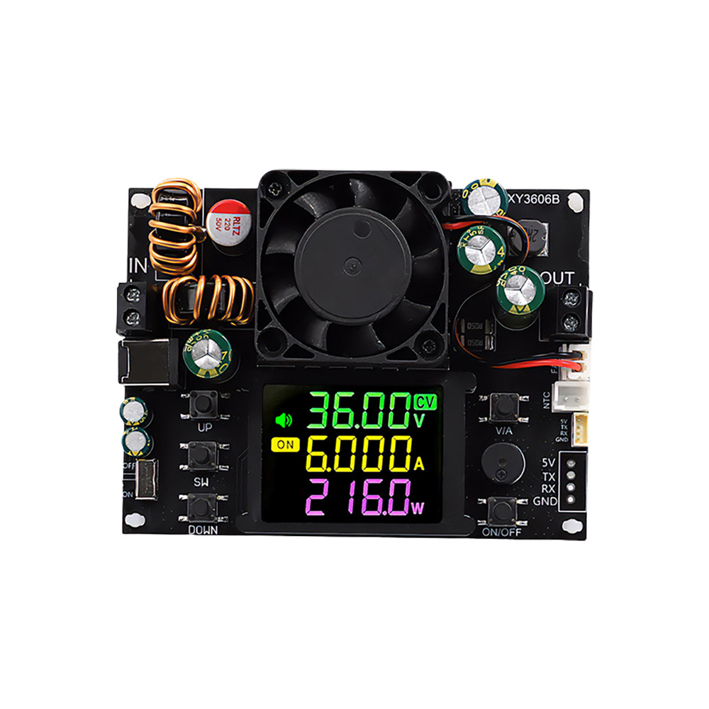 Pcbfun XY3606B CNC step-up and step-down module input DC6-36V output 0-36V 6A/216W DC adjustable ...