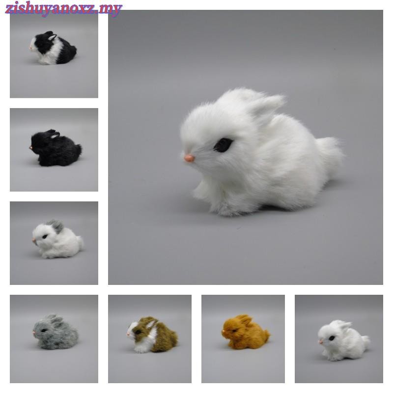 CRAFTSERIES Simulation Rabbit Toy Squatting Model Home Decoration ...