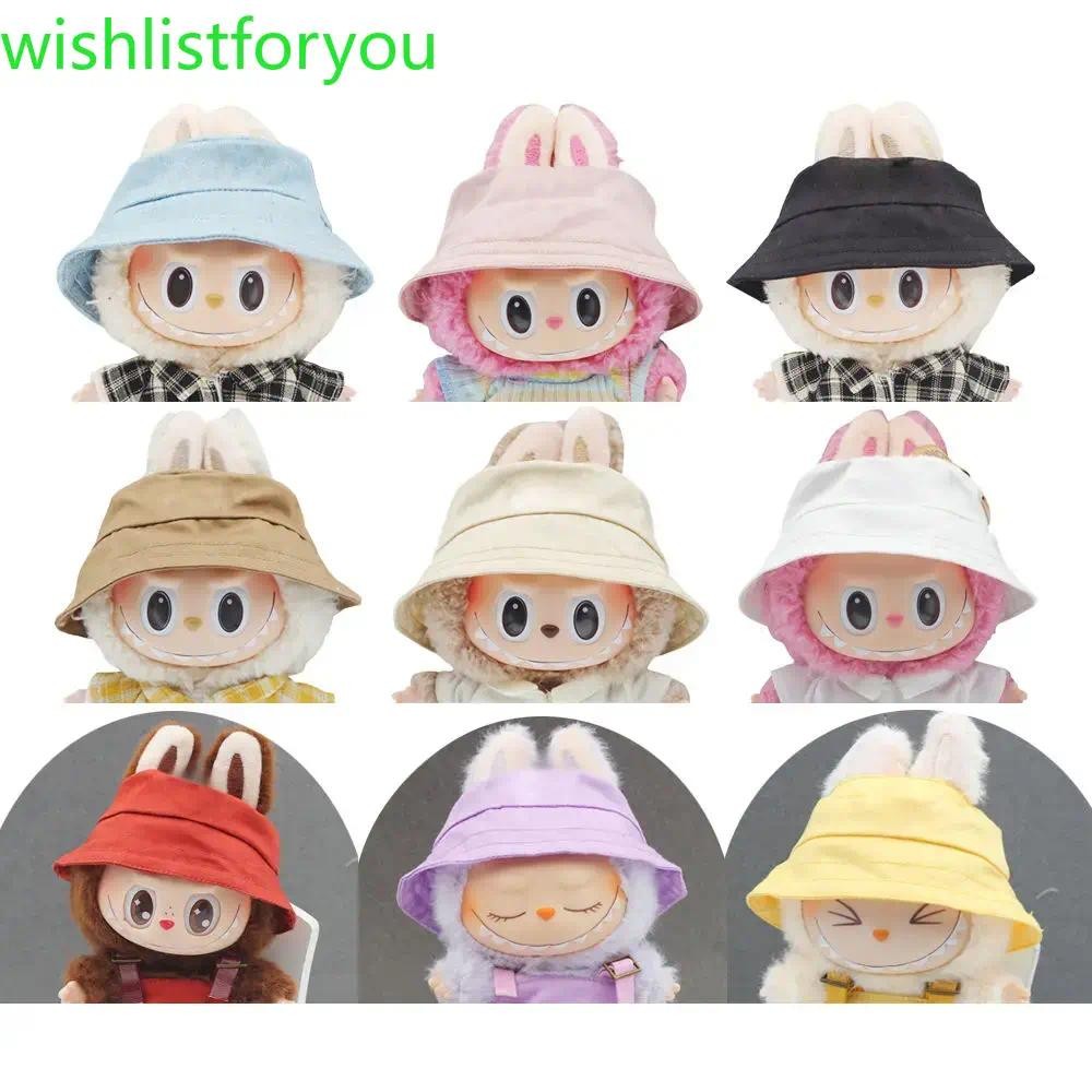 For 1st and 2nd Gen Vinyl plush Labubu Macaron Casual Fisherman Hat ...