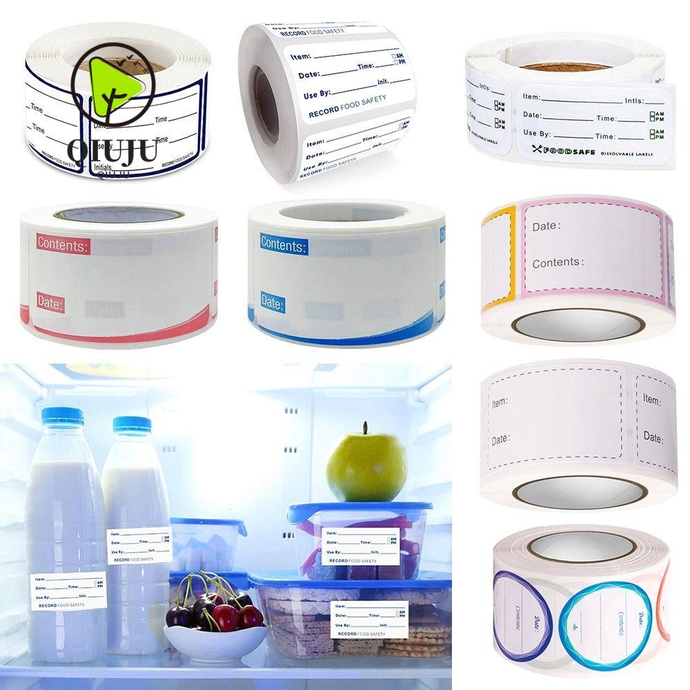 QIUJUU Food Stickers Removable Food Freezer Refrigerator Kitchen ...
