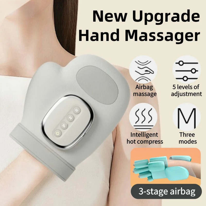Electric Smart Hand Massager with Heat Air Bag Compression Glove ...