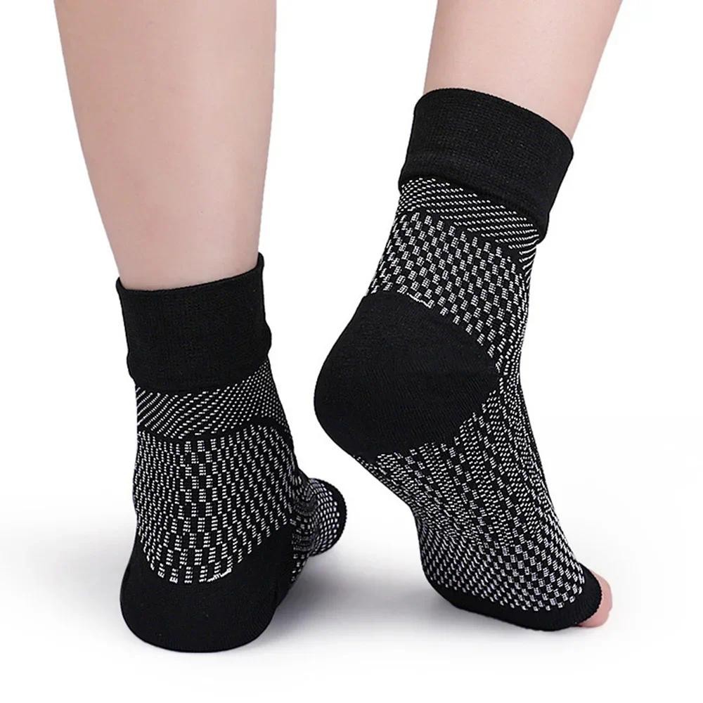 1 Pair Ankle Brace Compression Sleeve Plantar Fasciitis Sock Arch ...