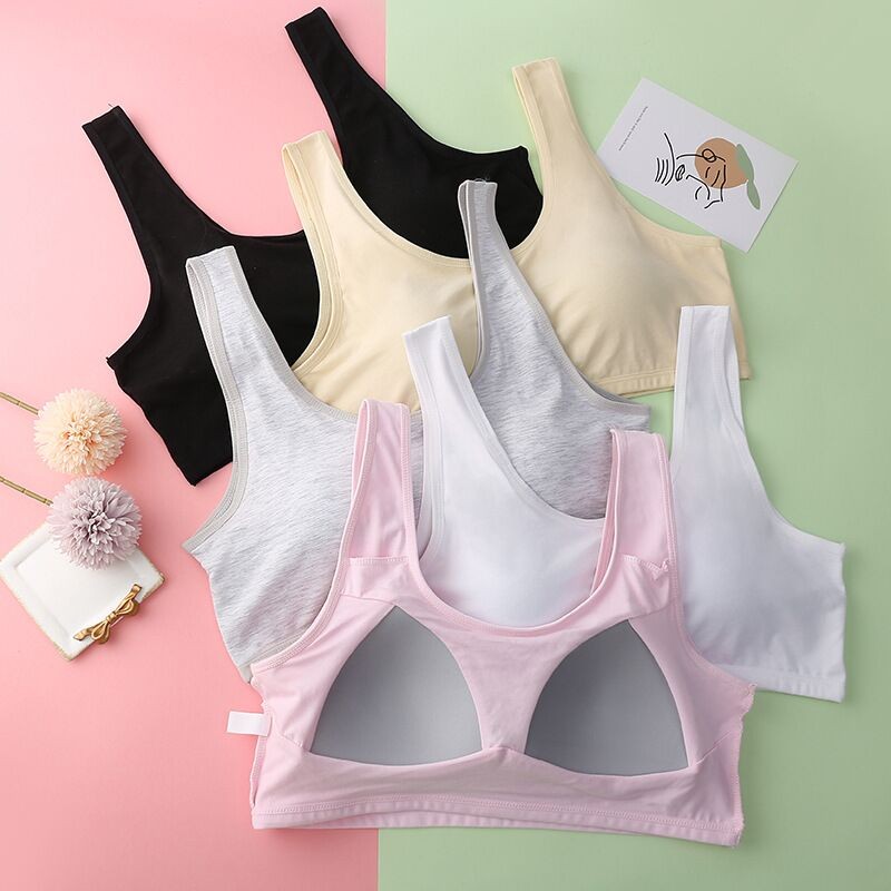 Teenage Girl Cotton Training Bra Student Bra Padded Bra Ready Stock ...