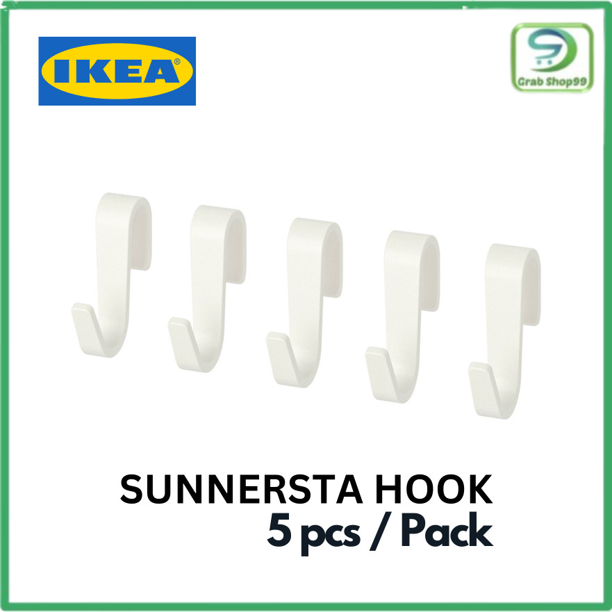 SUNNERSTA ABS Plastic Hook, white Penyangkut Barang Tempat Gantung Multipurpose Hook | Shopee ...