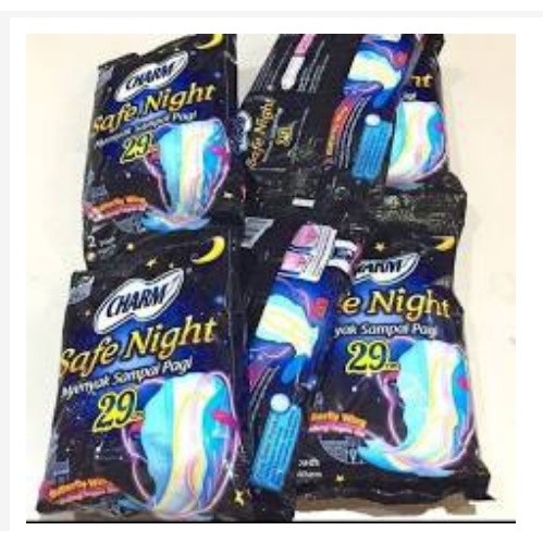 Charm NIGHT 29cm / 1 PLAN CONTAINS 10 Sachets (1 Sachet 2 Pads ...