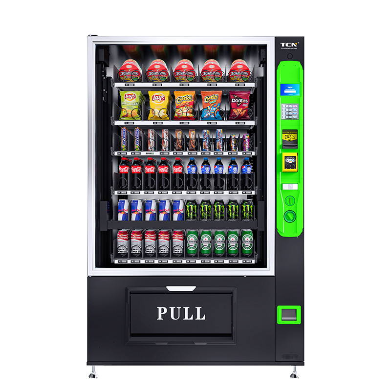 TCN Mini Belt Conveyor Lift Refrigerated Beer Combo Vending Machine ...