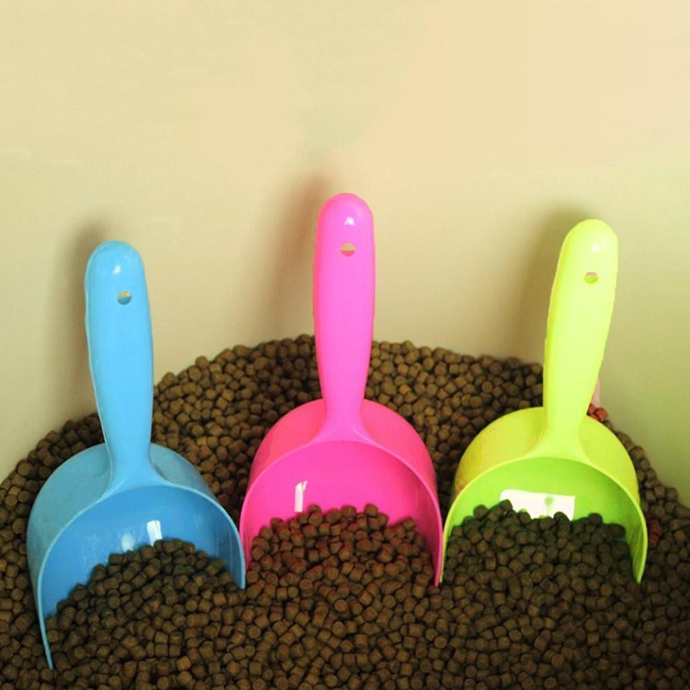Plastic Pet Food Feeder Scoop Shovel For Cat Rabbit Ferret Food Feeder ...