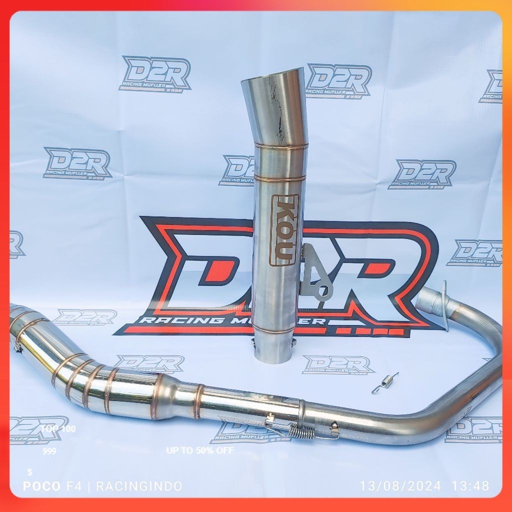 Ph Super Open pipe Kou Mahachai exhaust pipe Canister 51mm 1 set for ...