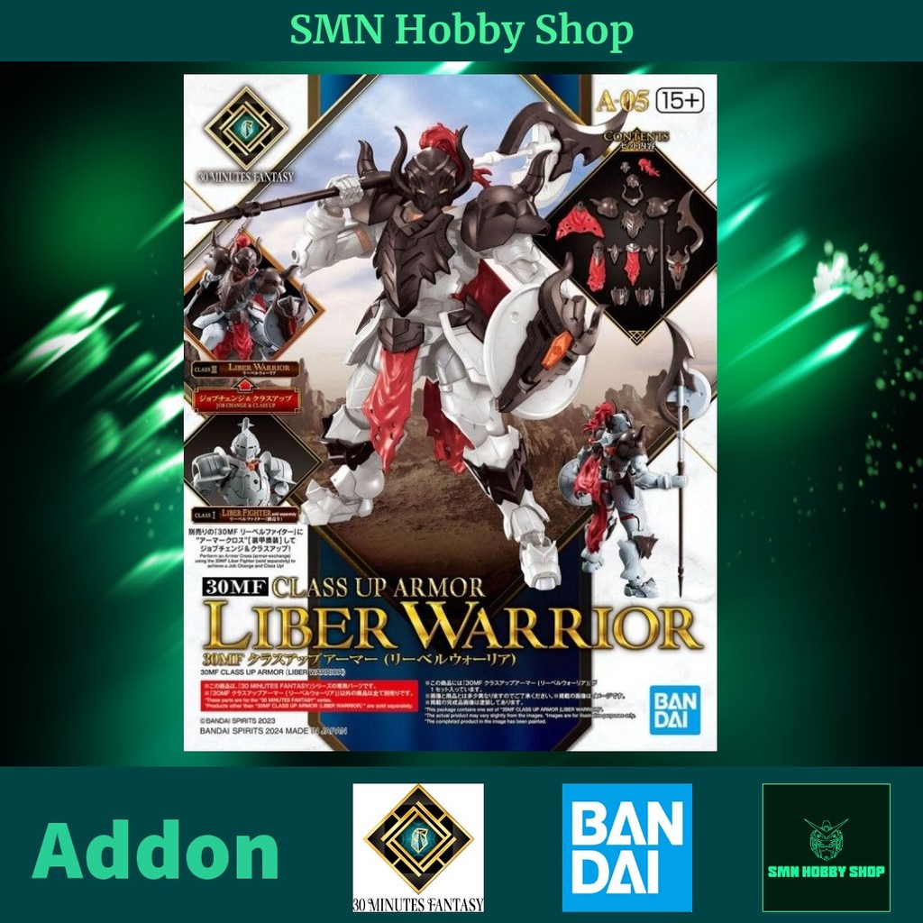 30MF 1/144 Class Up Armor Liber Warrior Addon Weapon & Backpack [30MF 30 Minute Fantasy] (Bandai ...
