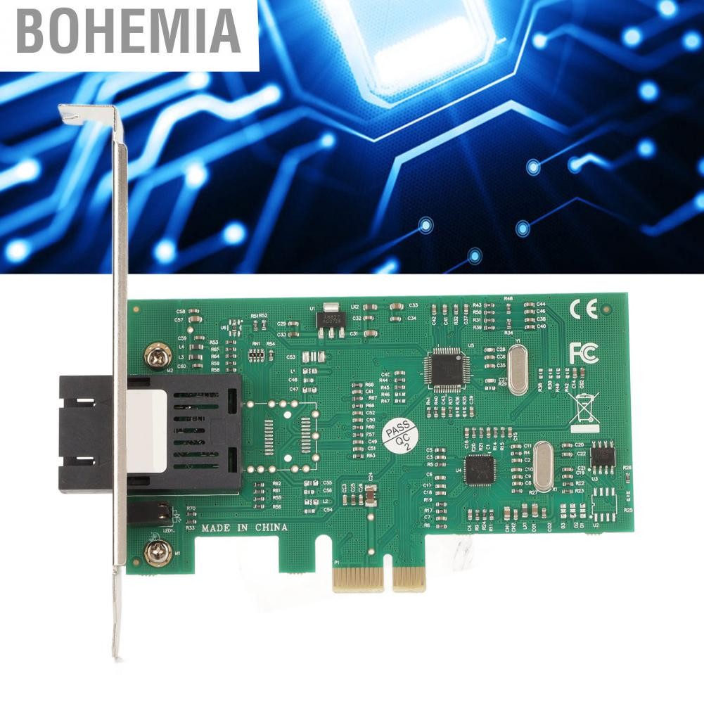 Bohemia KIMISS PCIE Optical Network Card - PCI Express X1 RTL8105E 100M Single Port SFP Server ...