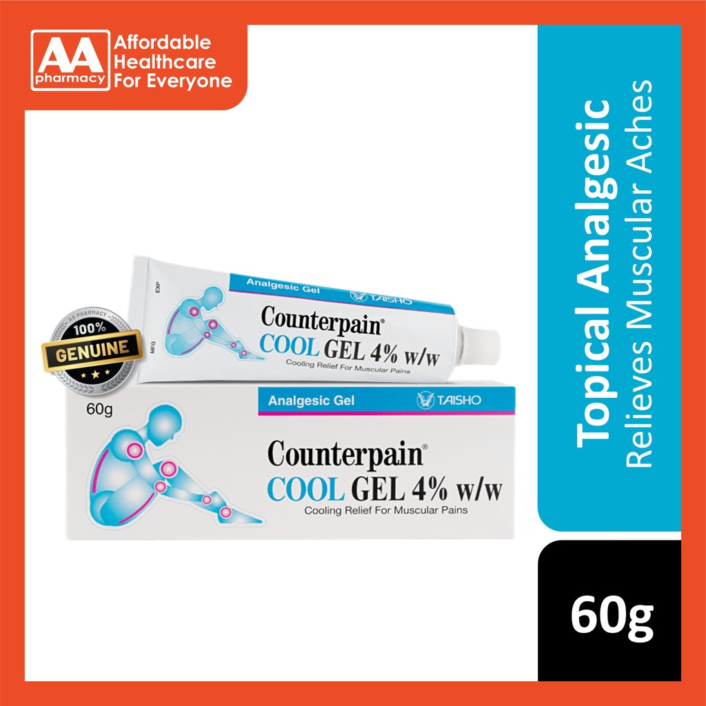 Counterpain Cool Gel 4% w/w Analgesic Gel (60g) | Shopee Malaysia