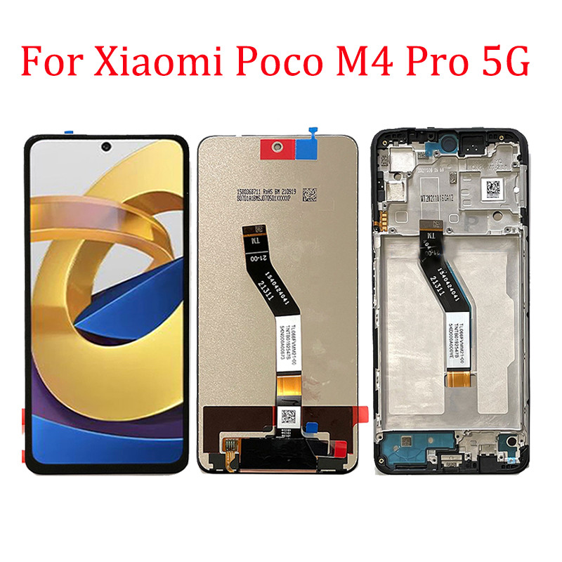 Original For Xiaomi Poco M4 Pro 5G LCD 21091116AG Display Screen With Frame Display Touch Screen ...