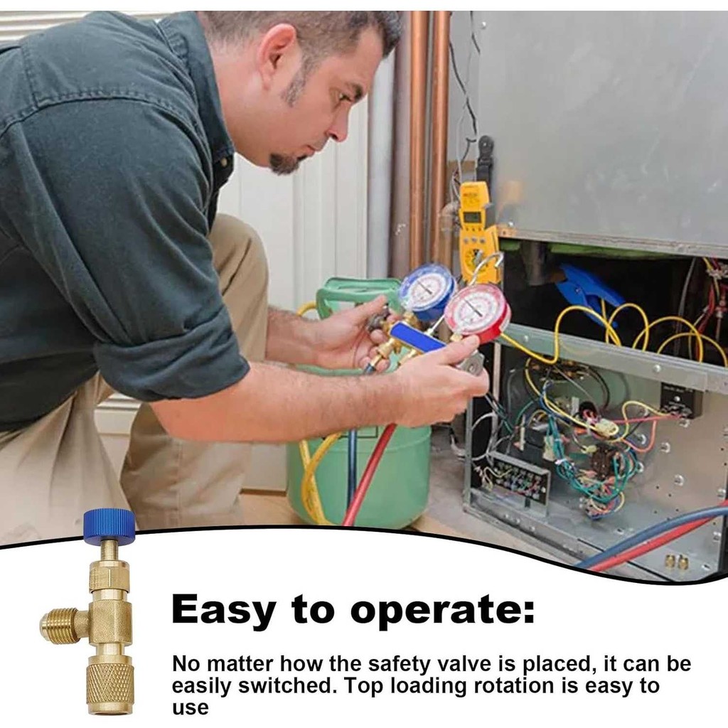 ISFRIDAY Control Valve Liquid Safety Valve AC Refrigerant R22 to R22 ...