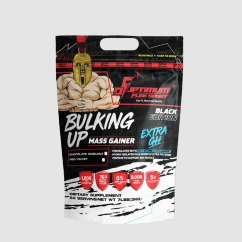 (ORIGINAL OPTIMUM FLEX) BULKING UP MASS GAINER GH (3KG) Protein ...